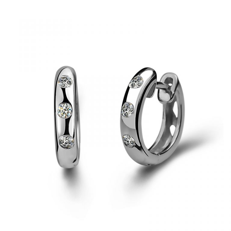 Cercei mici argint 925 pietre negre | Accessories For You | Afy.ro